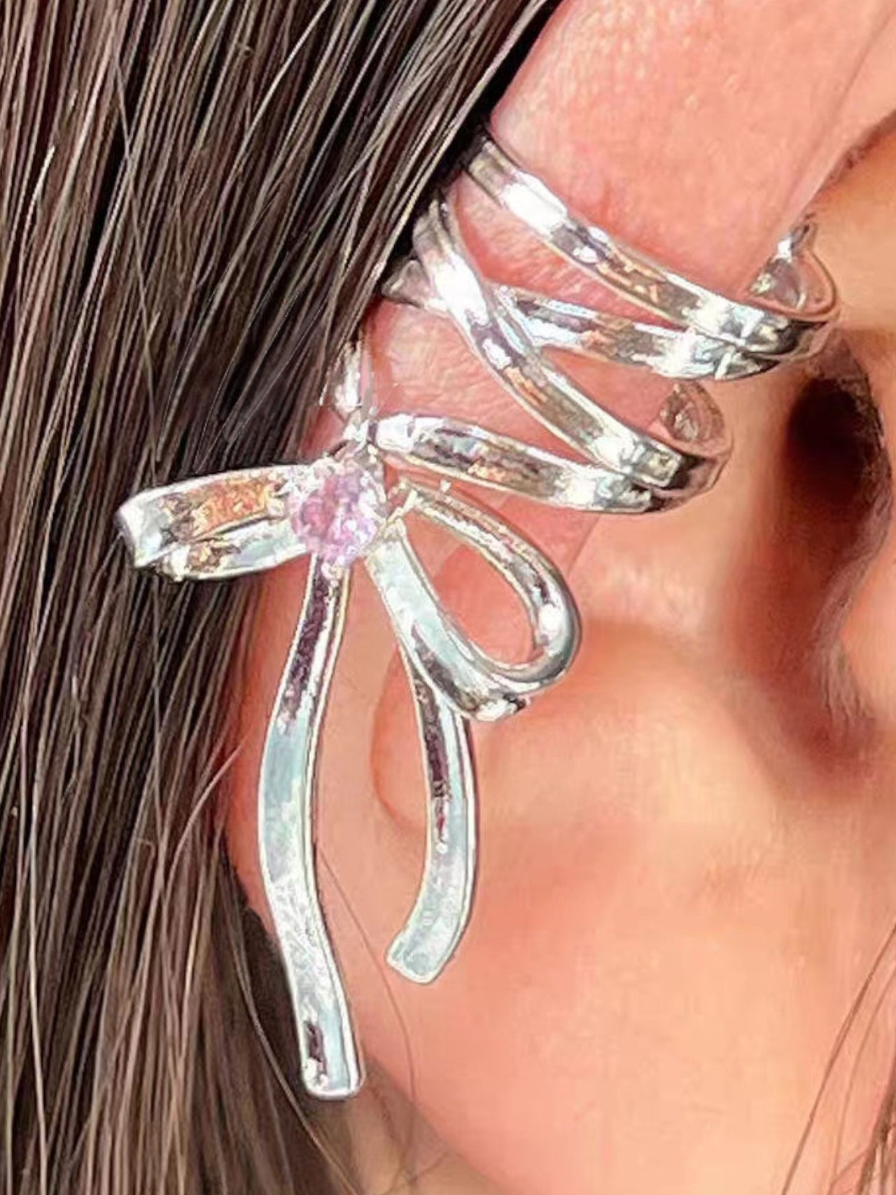 Ribbon Bow Ear Cuff - Ynez Project